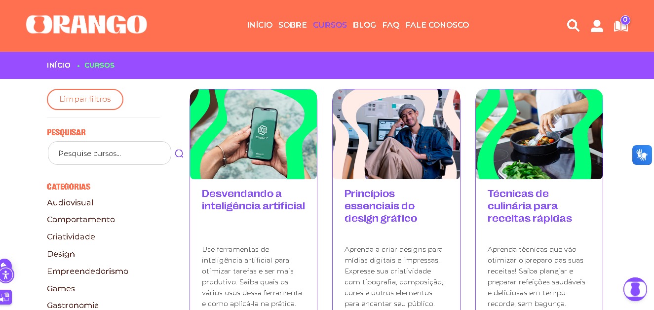 Orango: Plataforma digital do Senac traz 60 cursos gratuitos para ...